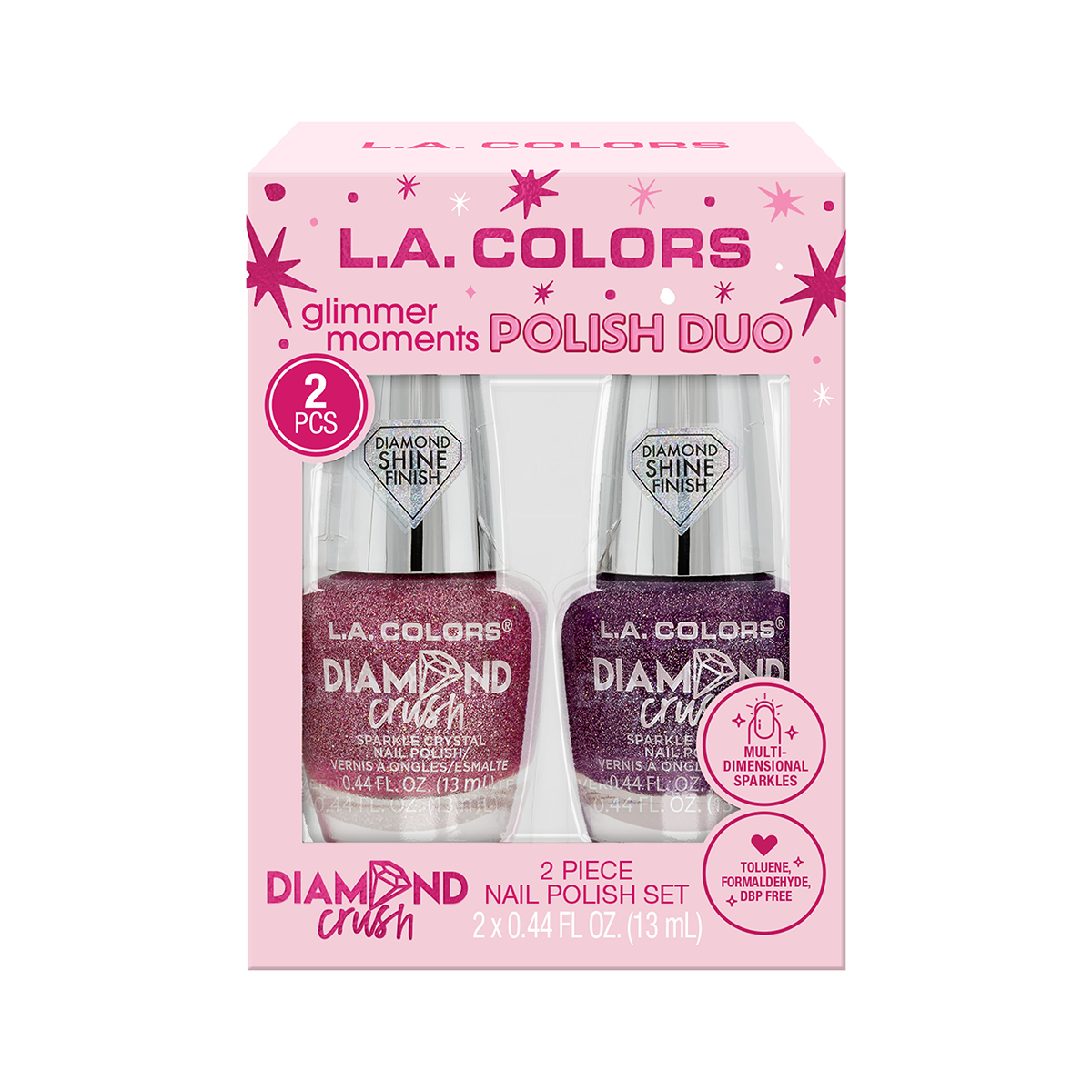 Set De Navidad L.A. Colors Duo de Esmalte de Uñas Sparkly Shine 2025 ...